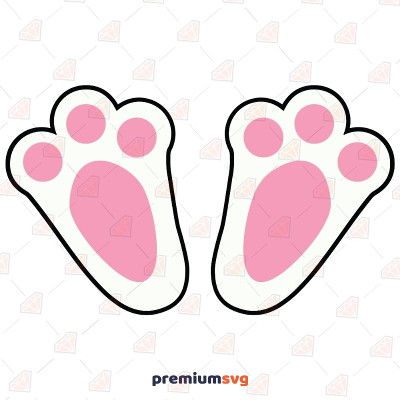 Printable Bunny Feet Clipart Bunny Feet Cut Out Large Free Easter Bunny Coloring Page 