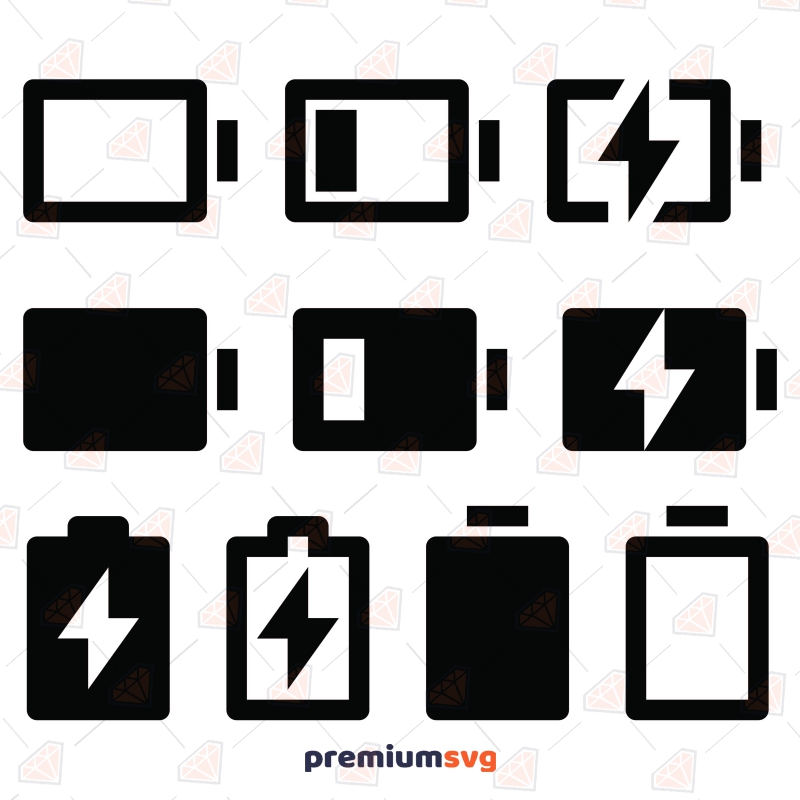 Empty Charge Icon SVG & PNG File | PremiumSVG