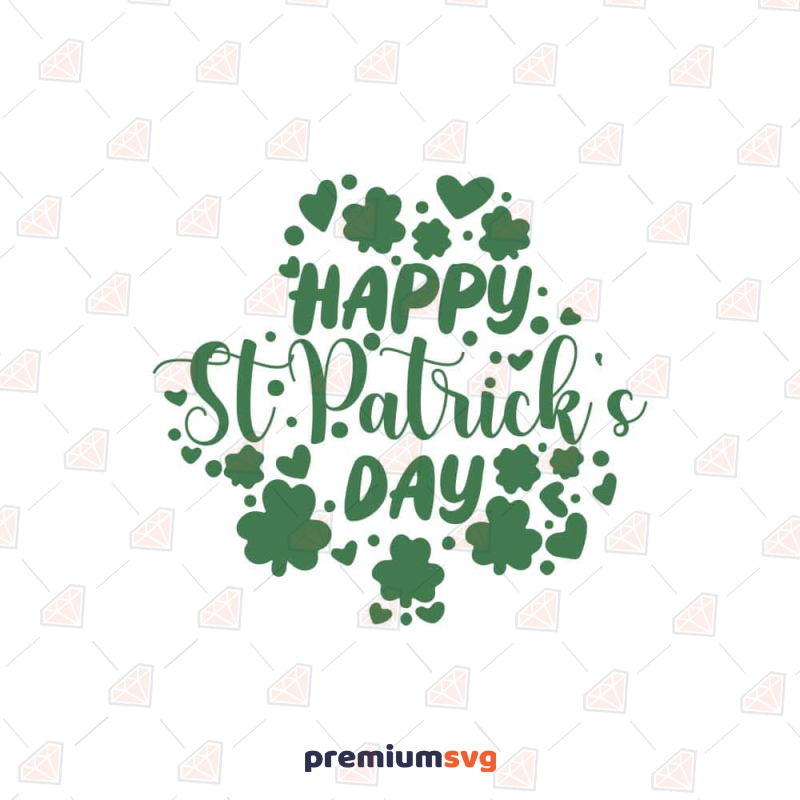Happy St Patricks Day Svg Lucky Svg Shamrock Svg Digital Download
