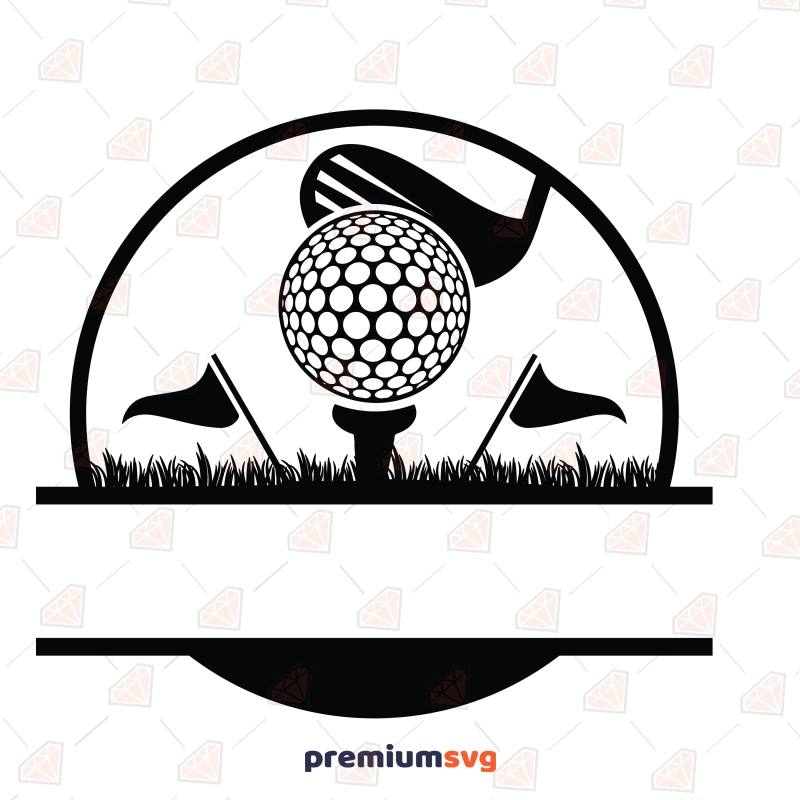 Golf Monogram SVG , Flag Ball SVG Instant Download | PremiumSVG