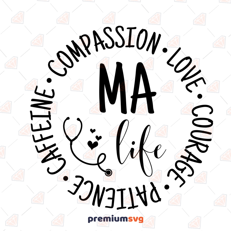 MA Nurse Life SVG, Nursery SVG Vector Files | PremiumSVG