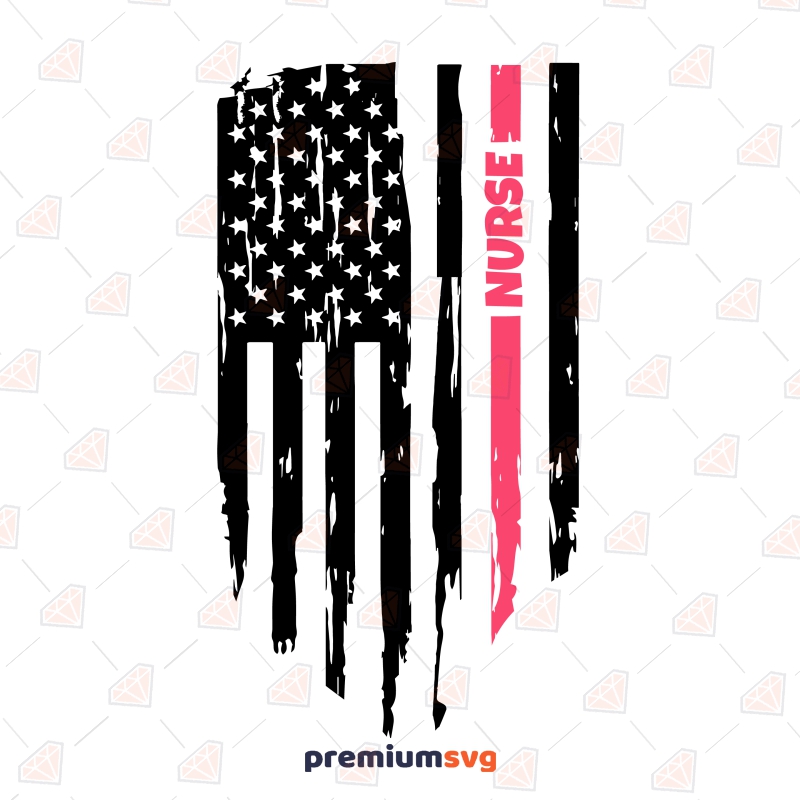 Nurse Flag SVG, American Flag SVG Instant Download | PremiumSVG