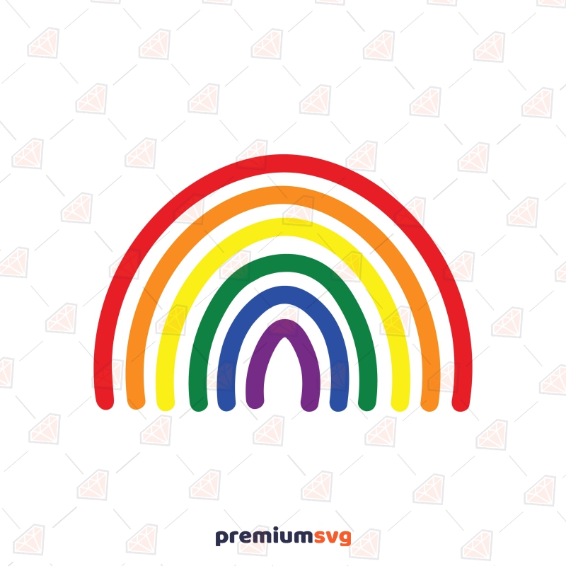 Pride Rainbow SVG Vector File, Download | PremiumSVG
