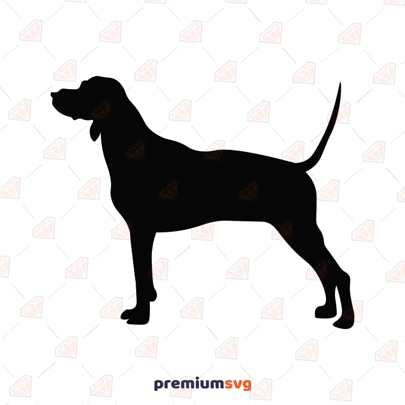 Hound Dog Silhouette SVG Vector File | PremiumSVG