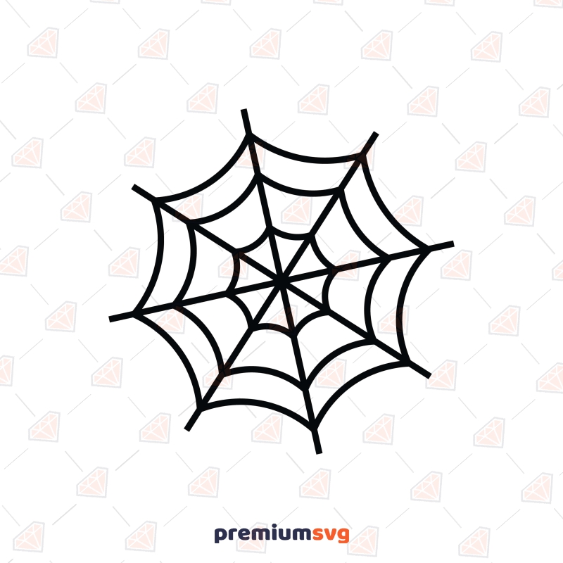 Spider Web SVG Cricut File, Spider Web Clipart PNG | PremiumSVG