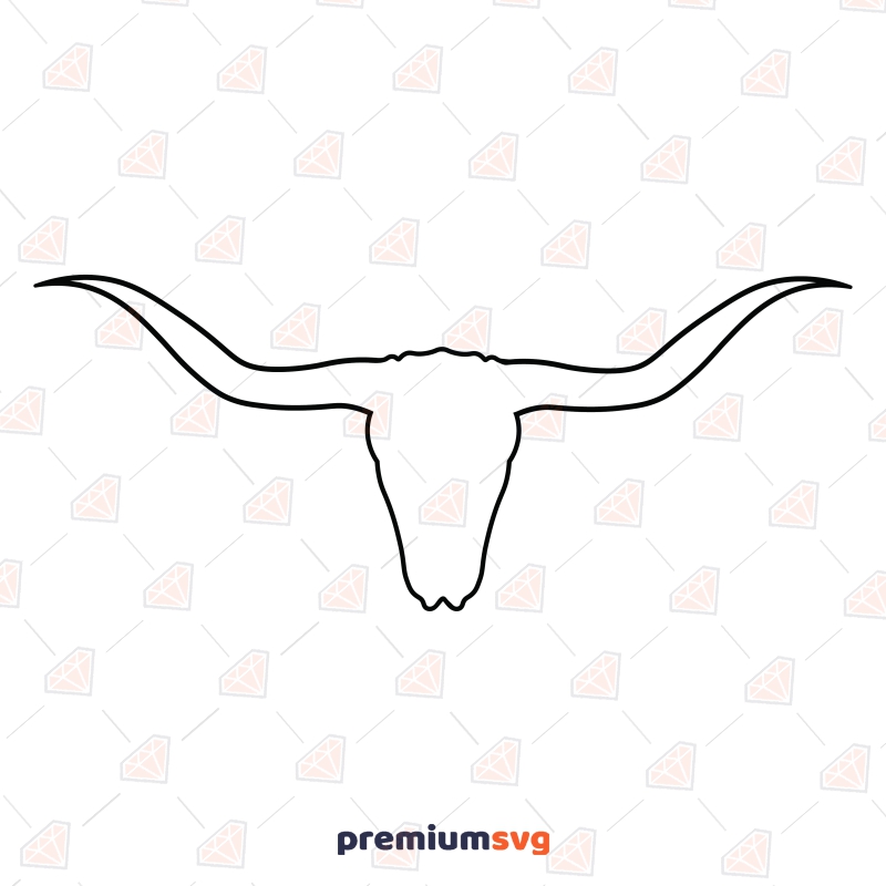 Texas Longhorn SVG Outline | PremiumSVG