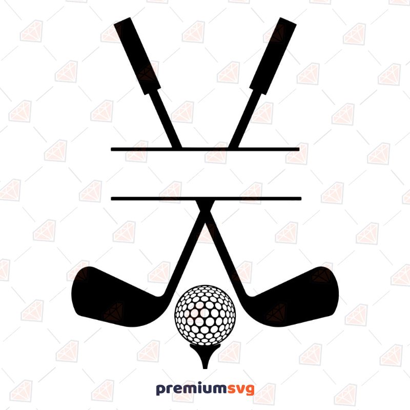 Golf Monogram SVG Cut File | PremiumSVG