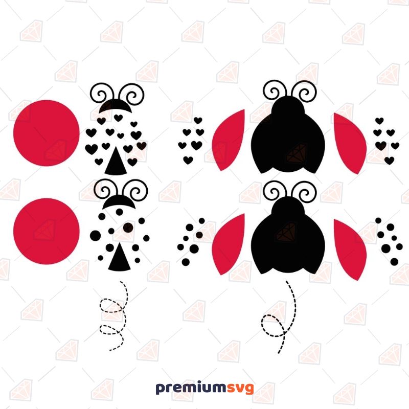 Ladybug SVG Bundle, Ladybug SVG & PNG Files | PremiumSVG