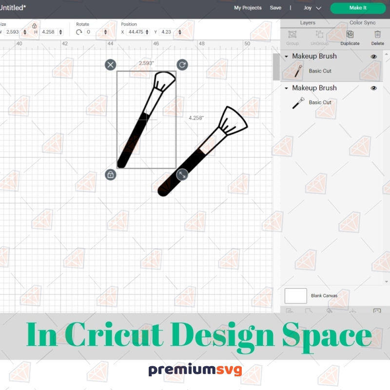 Makeup Brush SVG File, Make Up Brushes SVG Instant Download | PremiumSVG