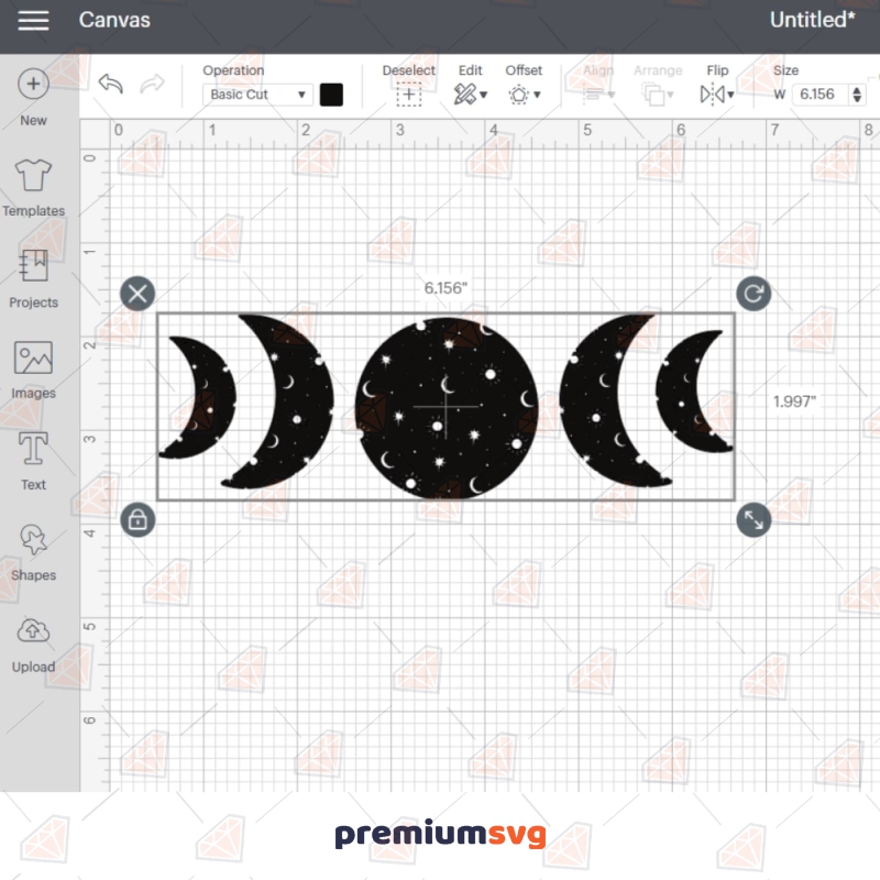 Moon Phases SVG, Moon Phases Vector Files Instant Download | PremiumSVG
