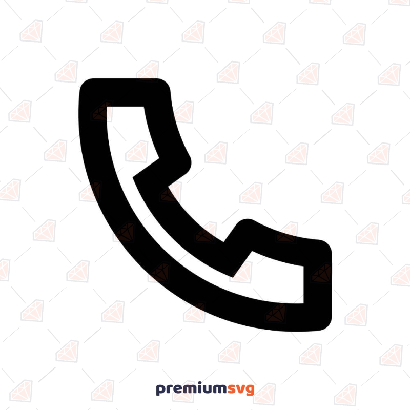 Phone Outline Icon SVG & PNG files | PremiumSVG