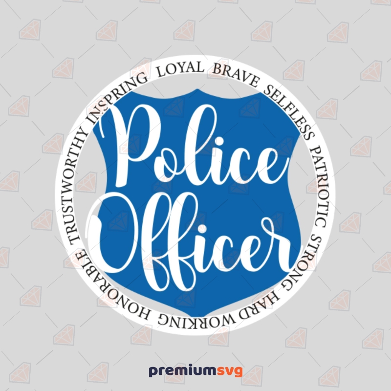 Police Officer SVG Cut File | PremiumSVG
