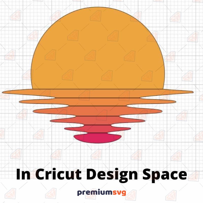 Sunset SVG Cut Files, Retro Sunset SVG Vector Instant Download | PremiumSVG