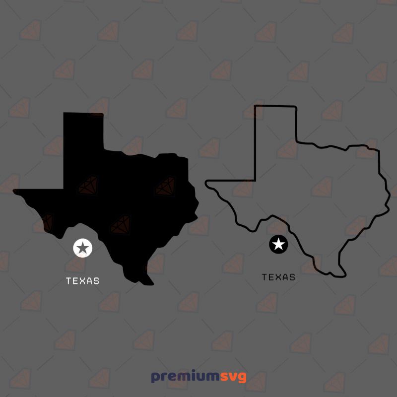Texas State Maps SVG | PremiumSVG