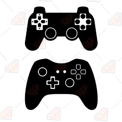 Game Controller Monogram Svg, Gaming Vector Files | PremiumSVG