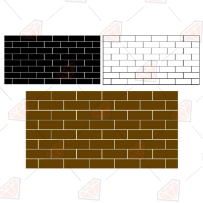 Brick Wall Bundle SVG, Building Wall Bundle SVG Instant Download ...