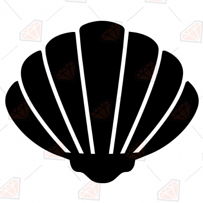 Seashell SVG Silhouette, Instant Download | PremiumSVG