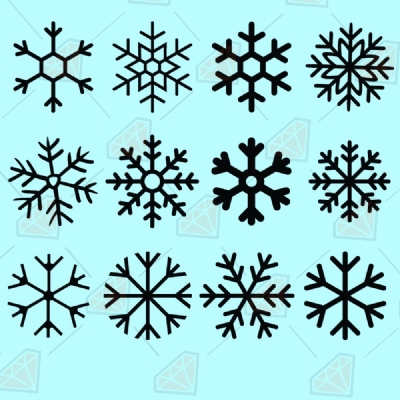 Snowflake SVG Bundle, Snowflakes Design Cut and Clipart Files | PremiumSVG
