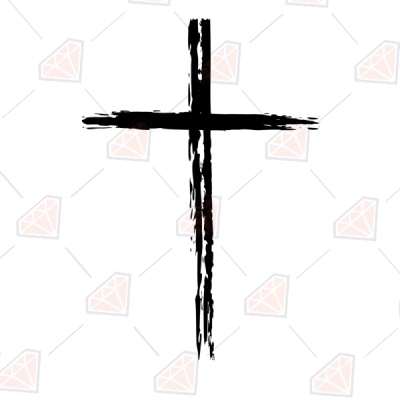 Grunge Cross SVG, Distressed Cross SVG Vector File | PremiumSVG