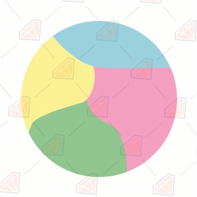Abstract 4 Color Circle SVG Cut File | PremiumSVG