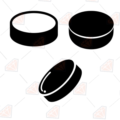 Hockey Puck Bundle SVG Cut File, Instant Download | PremiumSVG