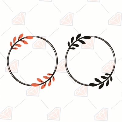 Circle Frame SVG Cut Files, Frame SVG Vector | PremiumSVG