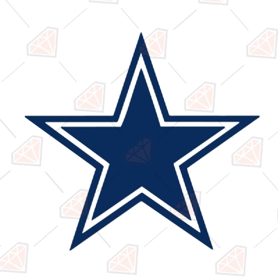 Cowboy Star SVG Clipart Files, The Dallas Cowboys logo | PremiumSVG