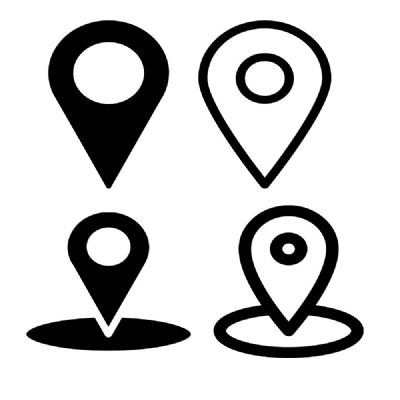 Location Sign SVG, Location Icons Clipart | PremiumSVG