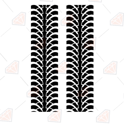 Tire Track SVG Cut File | PremiumSVG