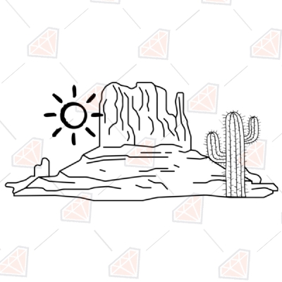 Boho Cactus SVG Bundle, Basic Cactus Clipart Files | PremiumSVG