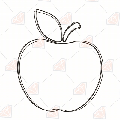 Apple Pencil Drawing Outline