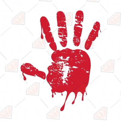 Bloody Hand SVG, Halloween Scary Hand SVG Clipart | PremiumSVG