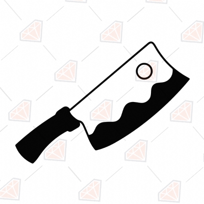 Butcher Knife SVG, PNG, JPG, DXF Files | PremiumSVG