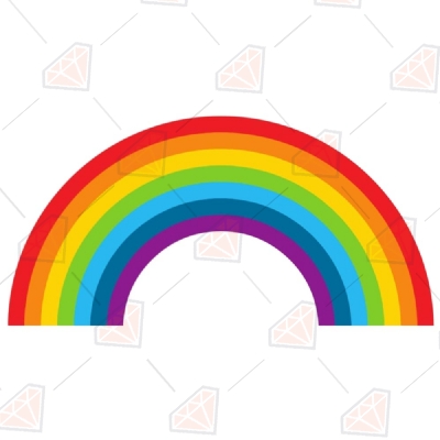 Rainbow SVG Vector Files, Instant Download | PremiumSVG