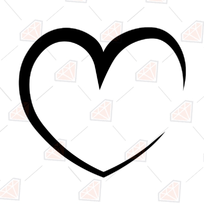 Heart Monogram Frame SVG, Heart Monogram Vector Files | PremiumSVG