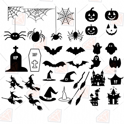 Halloween SVG Bundle Cut File, Halloween Clipart Files | PremiumSVG