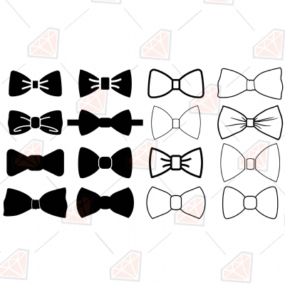 Bow Bundle SVG Design, Bow Clipart File Digital Download | PremiumSVG