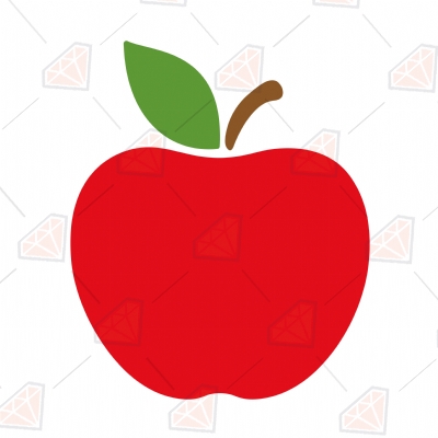 Red Apple SVG Files, Teacher SVG Vector Files | PremiumSVG
