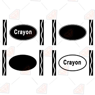 Crayon Wrapper Svg Clipart & Cut File | PremiumSVG