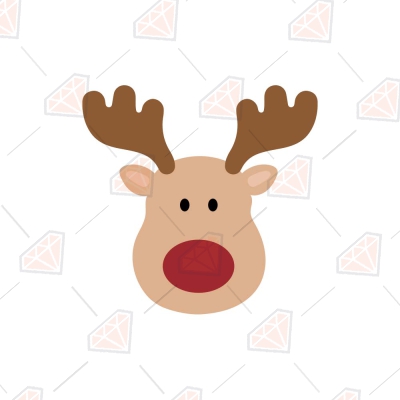 Rudolph Head Clip Art