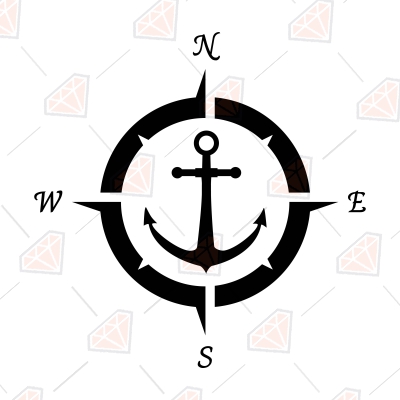 Basic Anchor SVG Clipart Cut Files, Anchor Silhouette SVG Instant ...