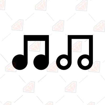 Music Notes Symbol SVG, Music Note Icon Vector | PremiumSVG