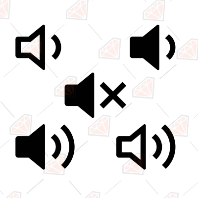 Volume Button SVG & Clipart File | PremiumSVG