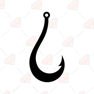 Triple Fishing Hook Svg Cut Files | Hook Clipart | PremiumSVG