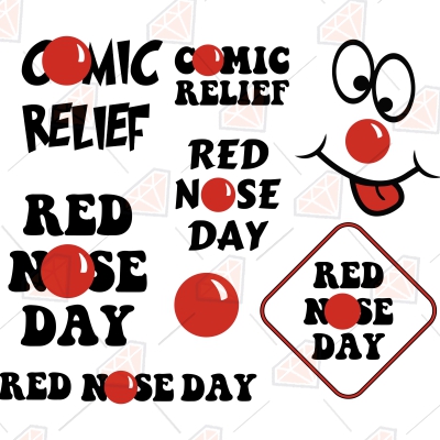 Red Nose Day SVG Bundle, Instant Download | PremiumSVG