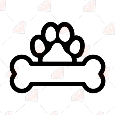 Bone Dog Tag SVG Design & Cut File | PremiumSVG