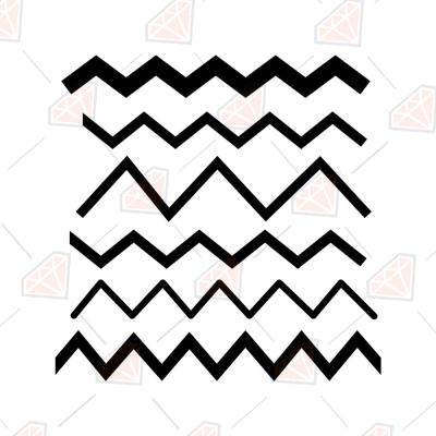 Zigzag SVG Bundle, Zigzag Chevron SVG Cut Files | PremiumSVG