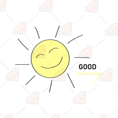 Good Morning SVG, Sun Instant Download | PremiumSVG