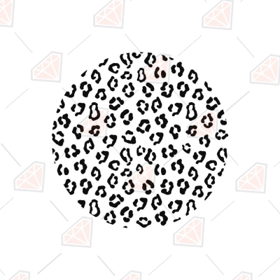 Circle Leopard Print SVG, Cheetah Print SVG | PremiumSVG