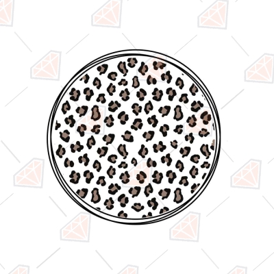 Double Circle Leopard Print SVG and Clipart Files | PremiumSVG
